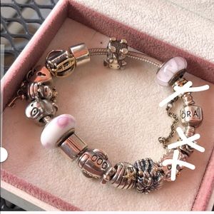 Pandora | Jewelry | Pandora Bracelet And Charms Small | Poshmark
